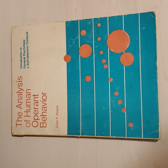 Ellen P. Reese | Accents | The Analysis Of Human Operant Behavior By ...